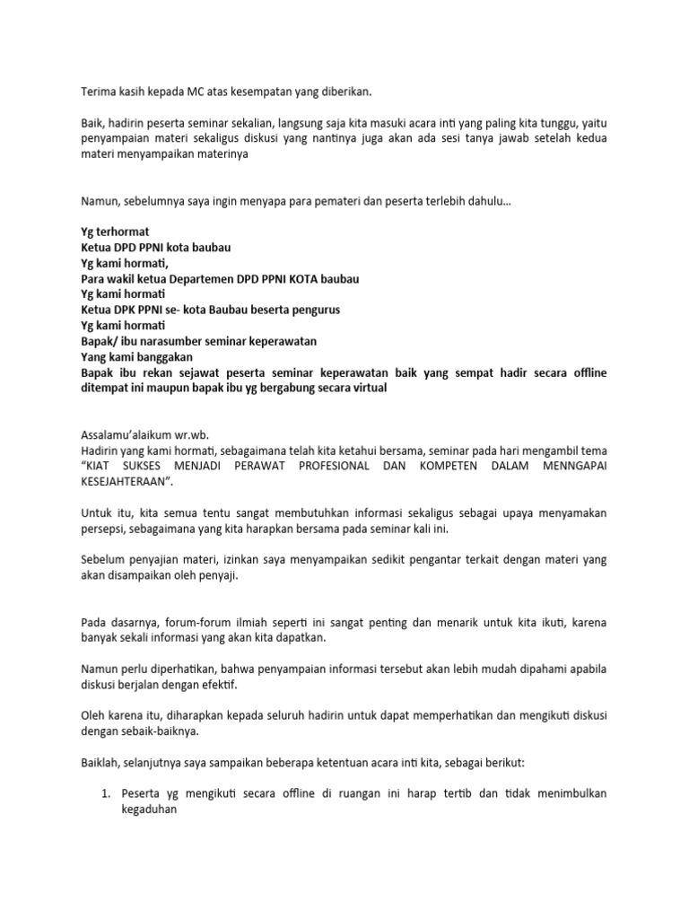 Moderator Seminar | PDF