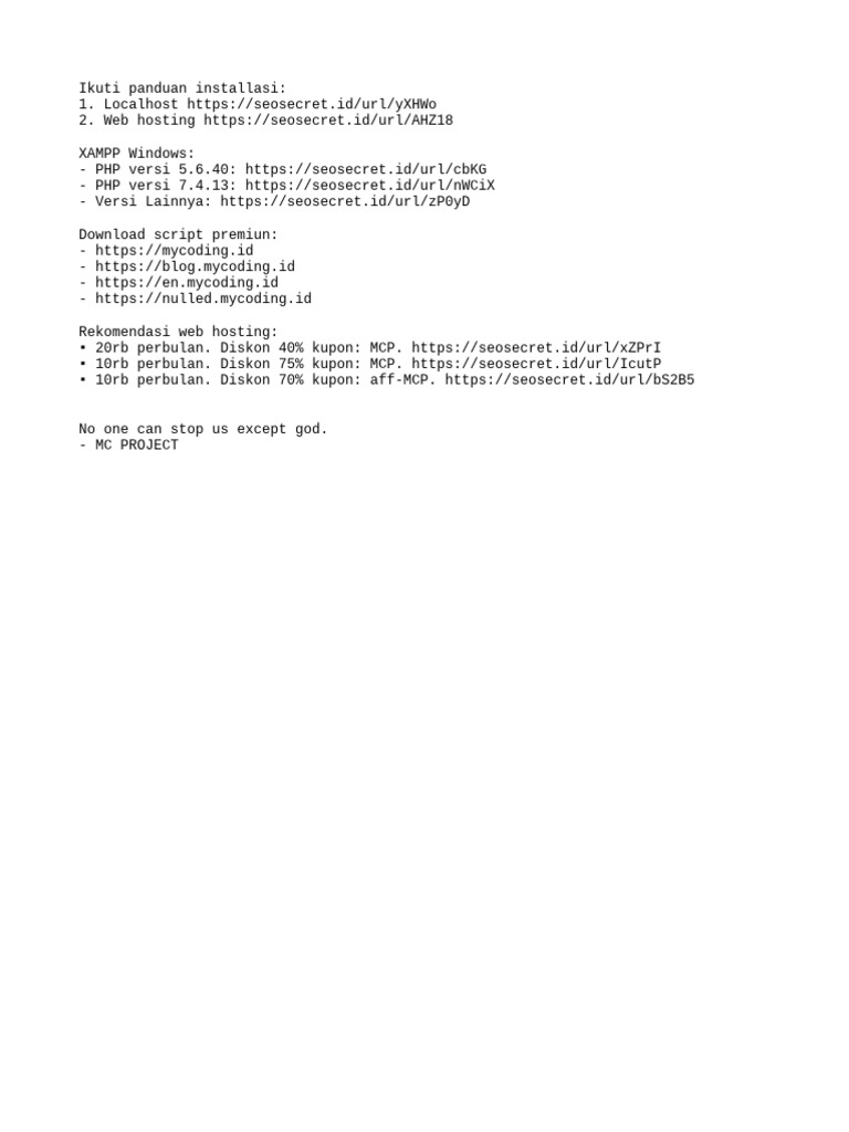 Panduan Penggunaan Source Code | PDF
