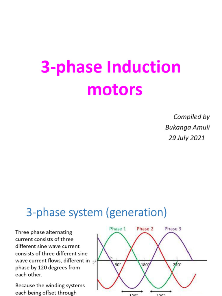 02august2022 3-Phase Induction Motors | PDF