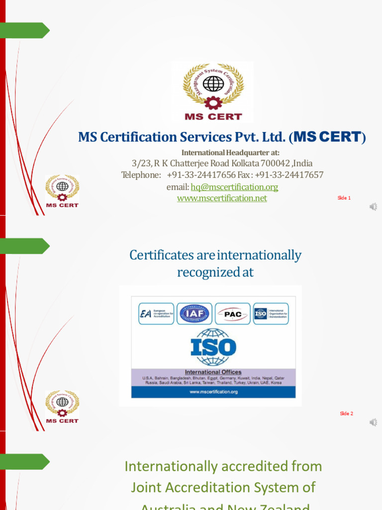 MS Certification Services Private Limited | PDF