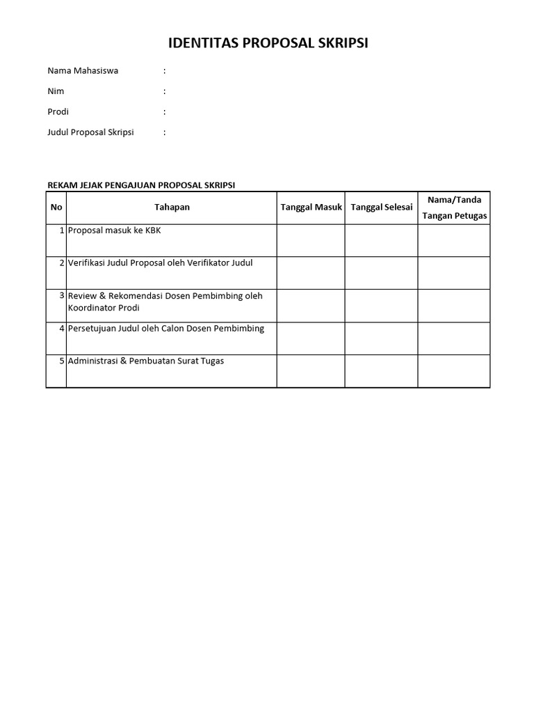 Rekam Jejak Review Skripsi 1 1 | PDF