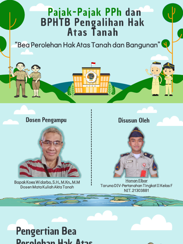 Pajak - Pajak PPH Dan BPHTB Pengalihan Hak Atas Tanah | PDF