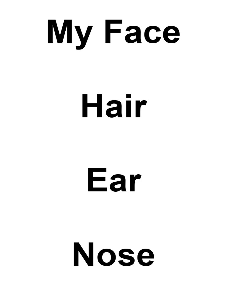 My Face | PDF | Language Arts & Discipline