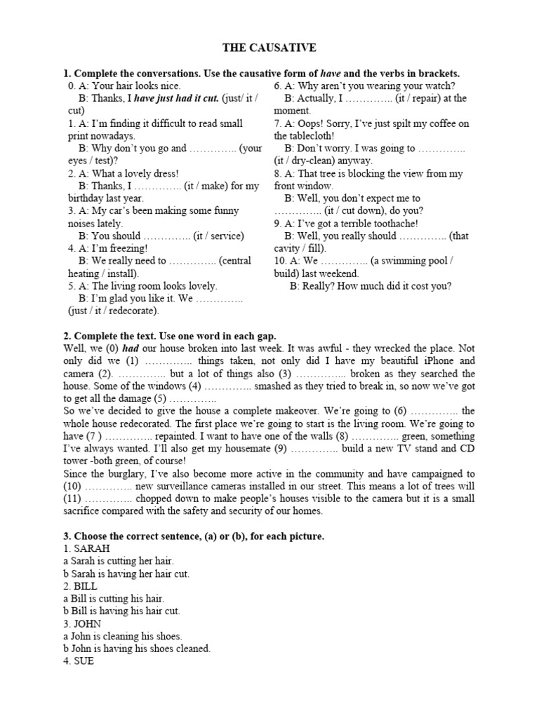 Causative | PDF | Language Arts & Discipline | Art