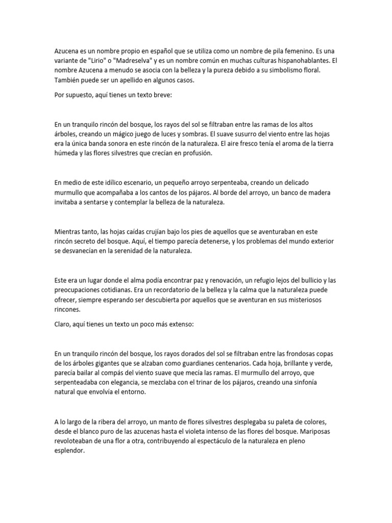 Azucena | PDF