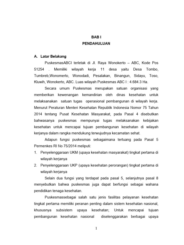 1 Pedoman Upaya Kesehatan | PDF