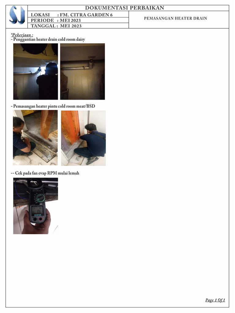 Fm. CG6 (Pemasangan Heater Drain) | PDF