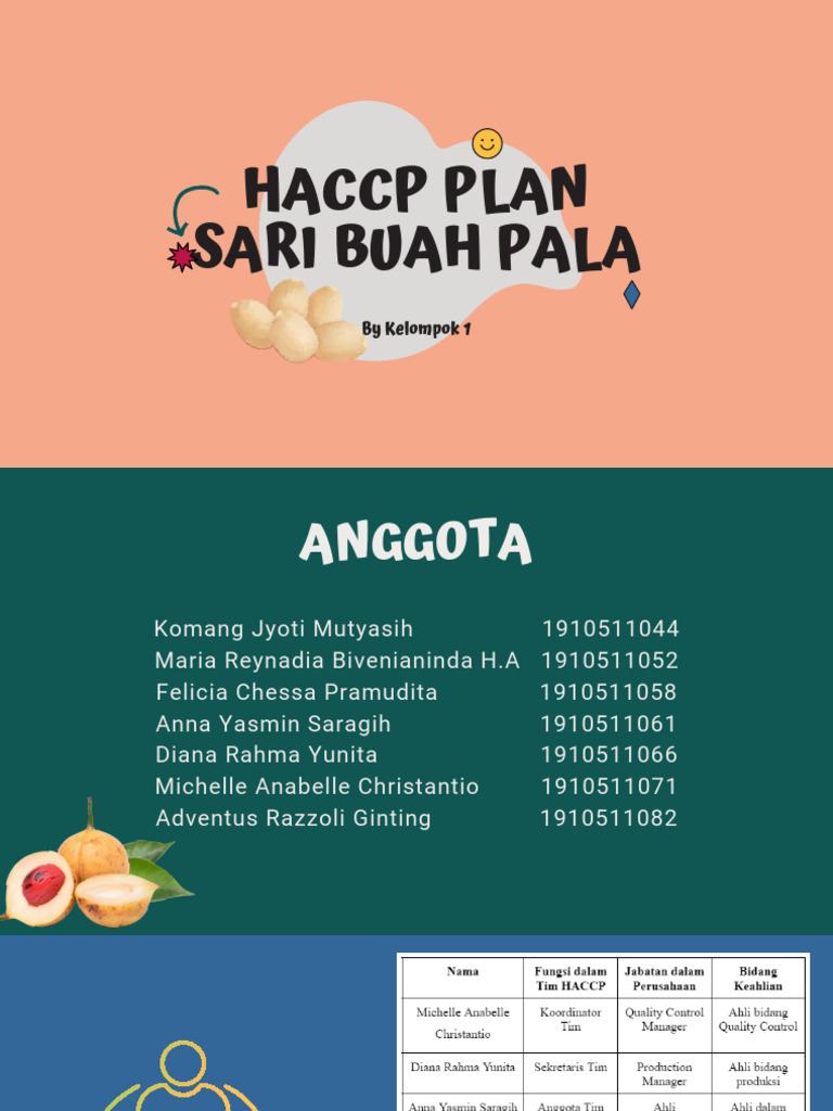 Haccp Plan Sari Pala | PDF | Sains & Matematika