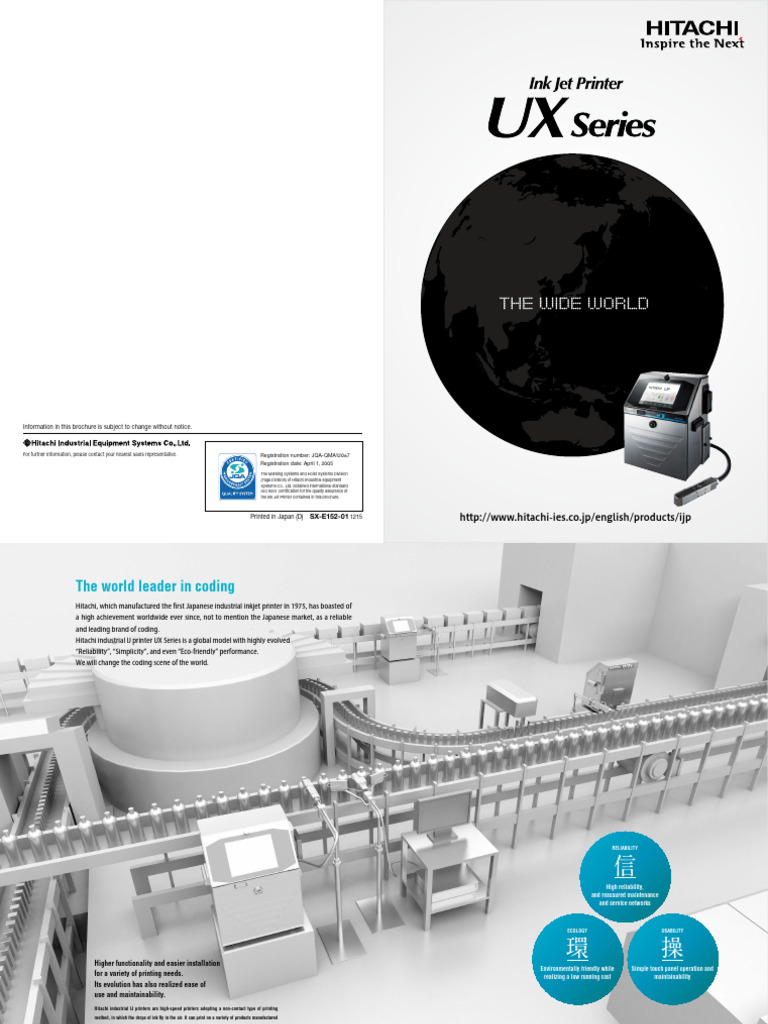 Hitachi Industrial Inkjet Printers | PDF