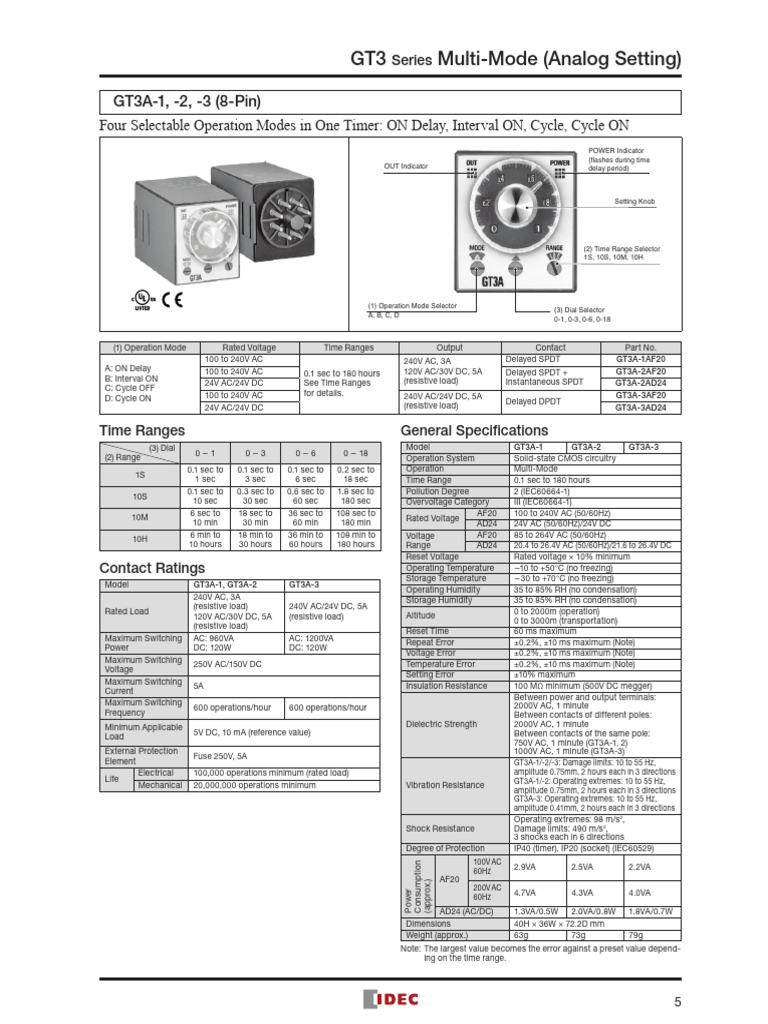 Idec GT3A | PDF