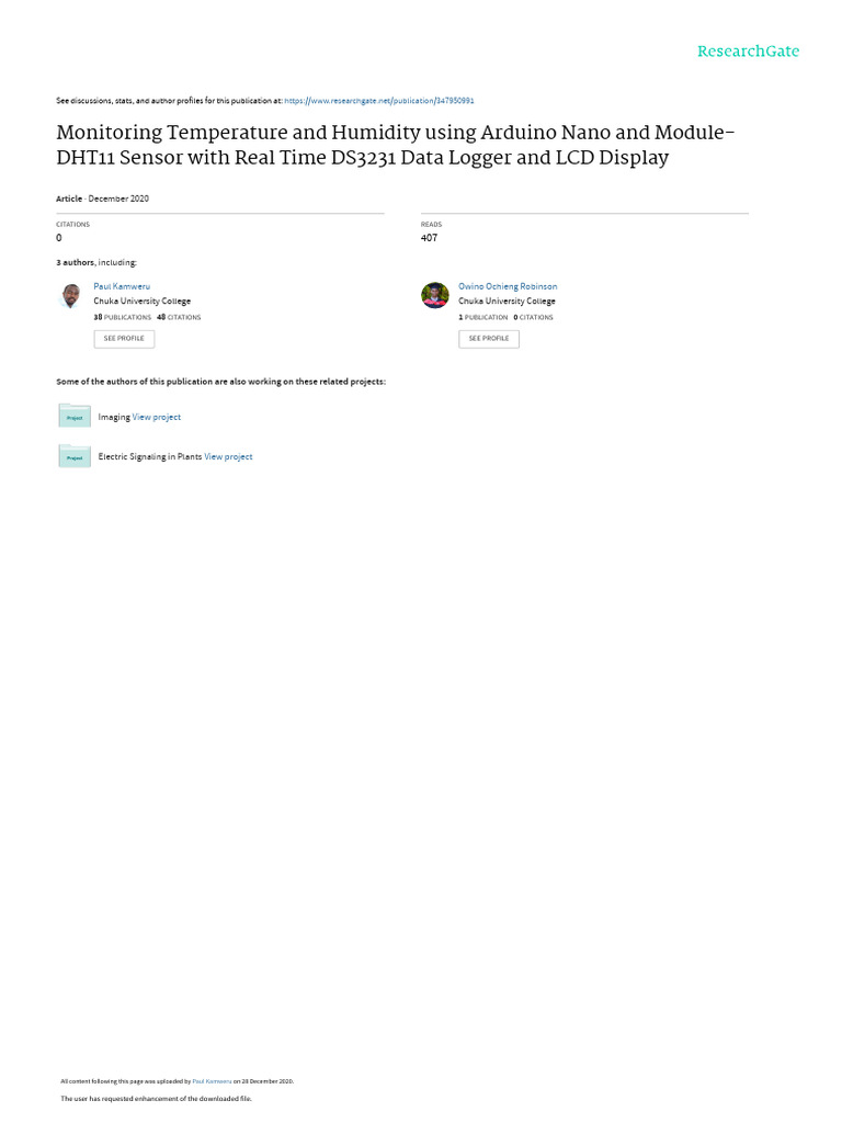 Monitoring Temperature and Humidity Using Arduino Nano and Module dht11 ...