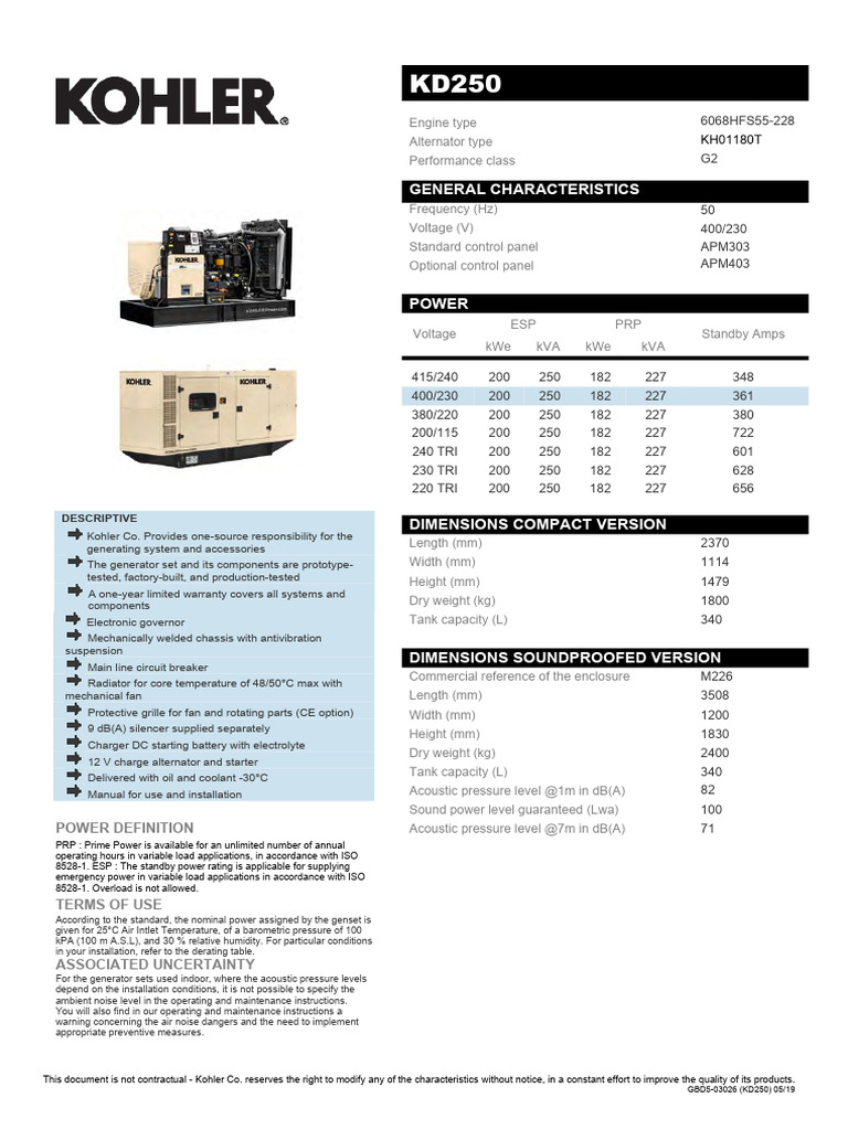 KD250 0519 | PDF