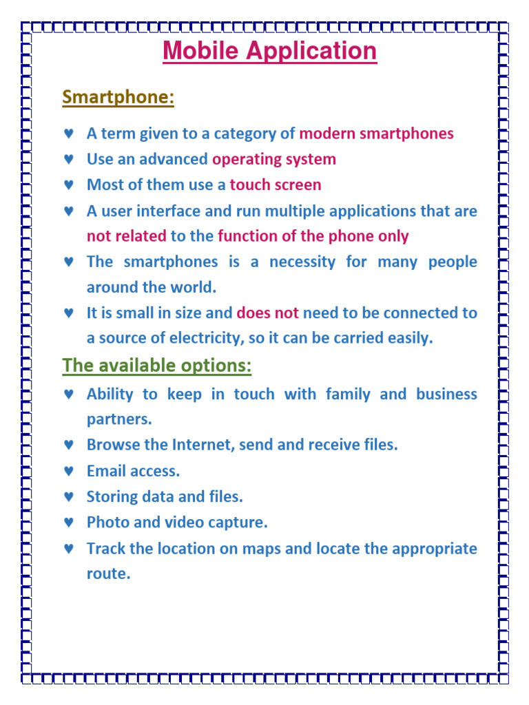 Mobile Summary | PDF