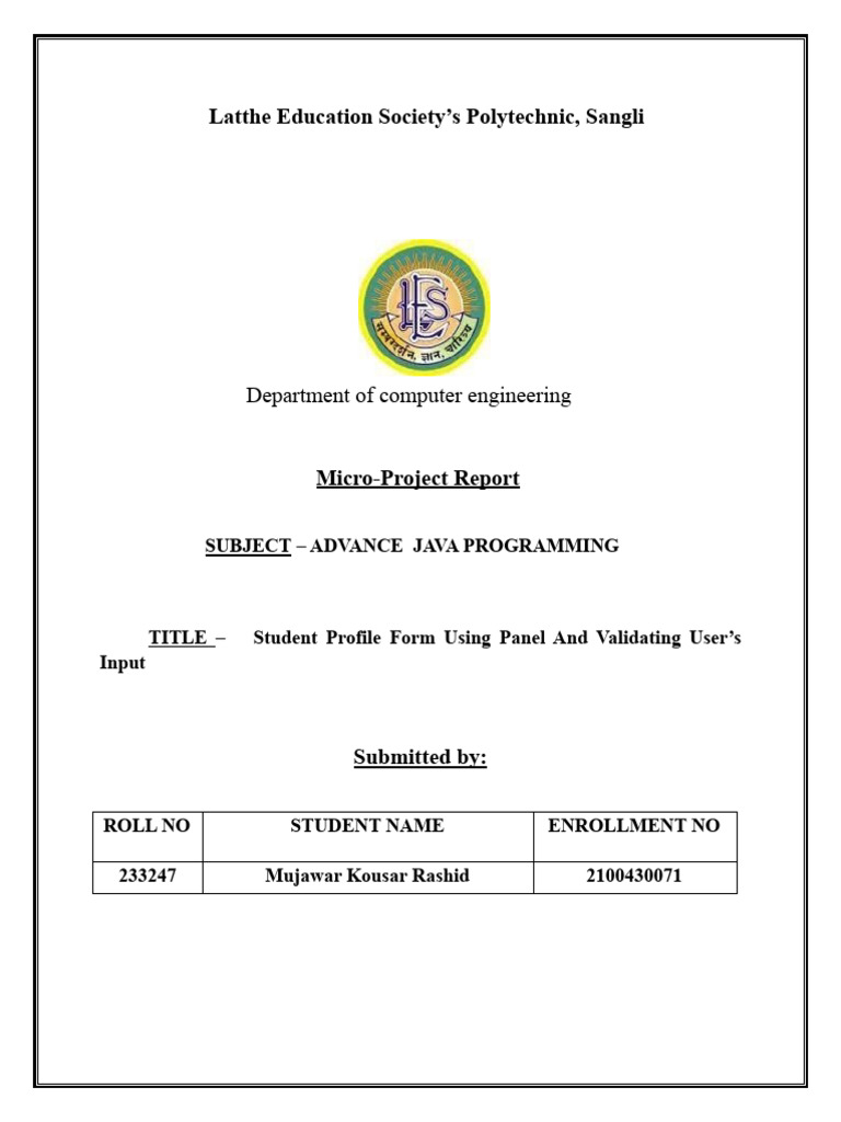 Ajp Report Kousar | PDF