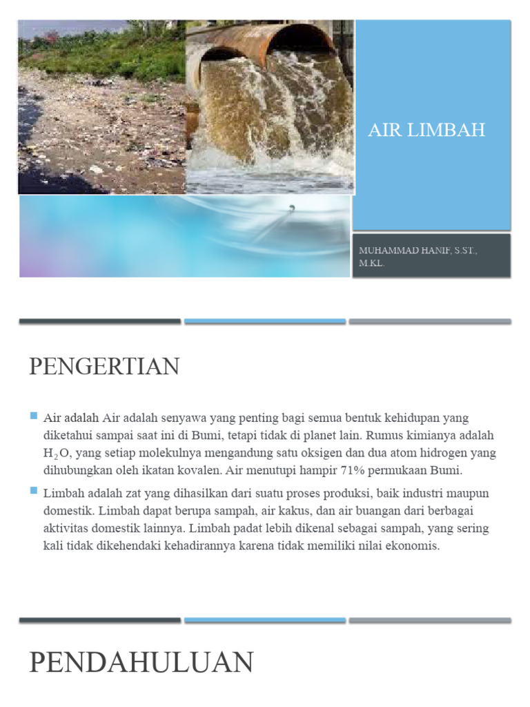 Pertemuan 4 Air Limbah | PDF