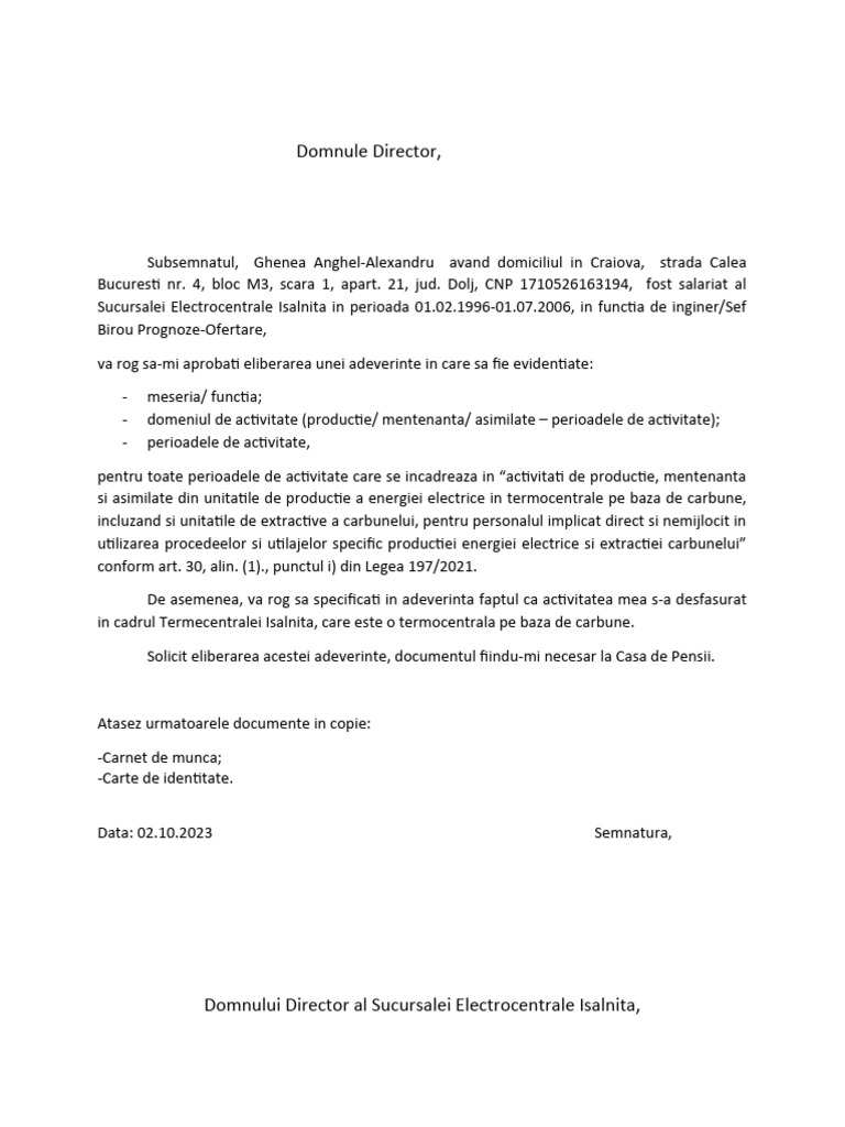 Model Cerere 197 | PDF