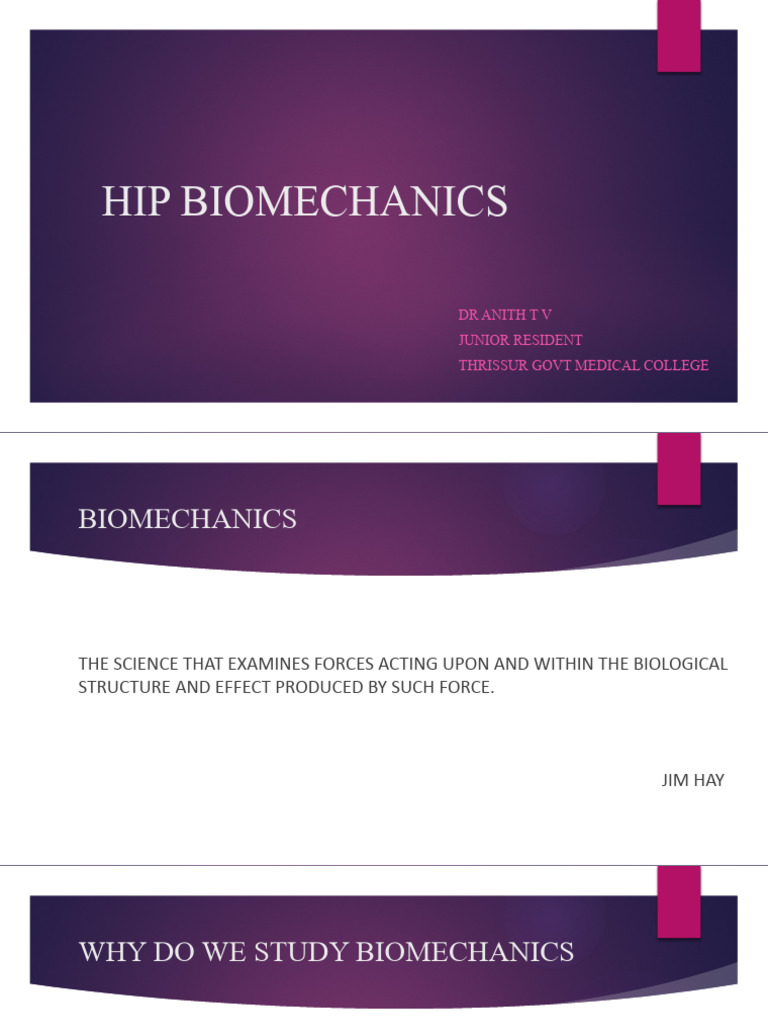 Hip Biomechanics | PDF | Wellness