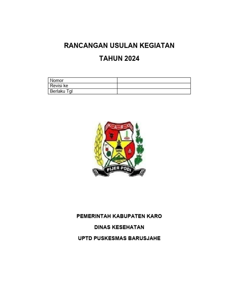 Rancangan Usulan Kegiatan | PDF