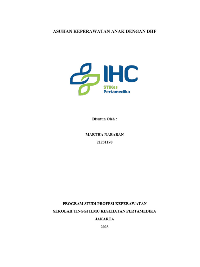 LP Askep Anak DHF | PDF