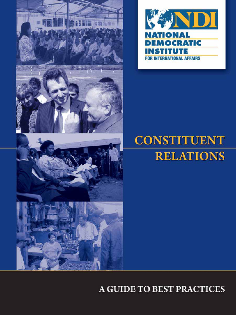 Constituent Relations Manual A Guide To Best Practices | PDF