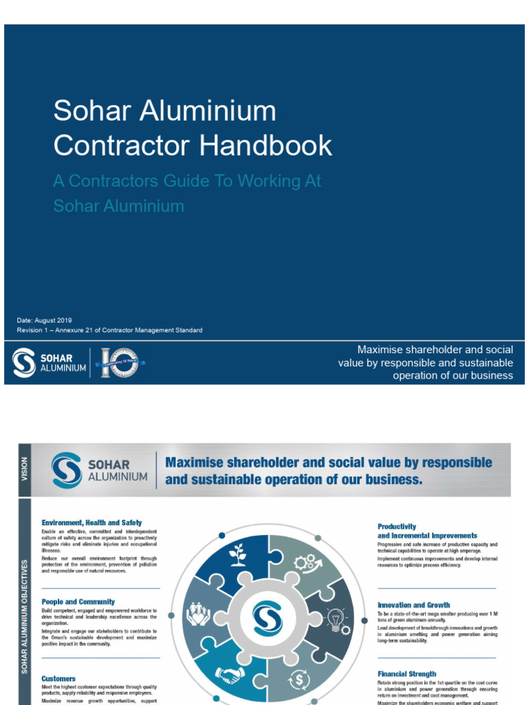 Sohar Aluminium Contractor Handbook | PDF