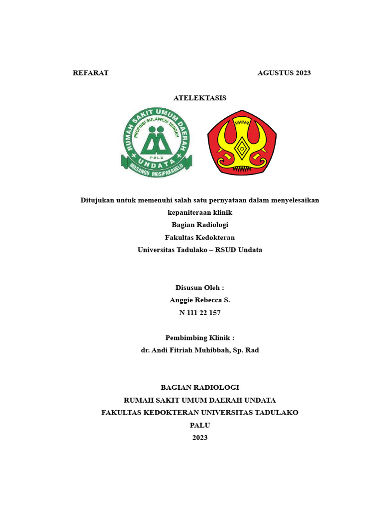 Anggie Rebecca S - N11122157 - RADIOLOGI | PDF
