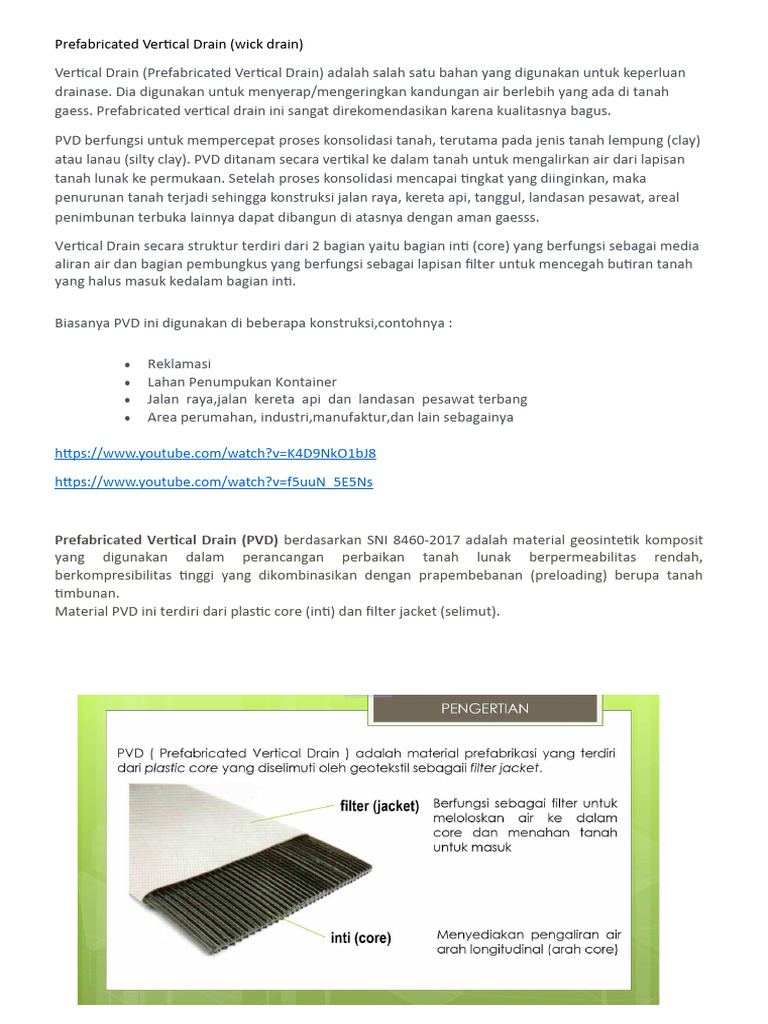 Prefabricated Vertical Drain | PDF