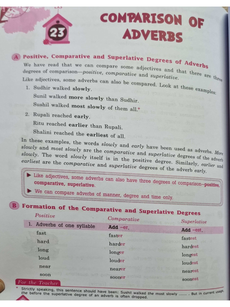 Adverbs Compared | PDF