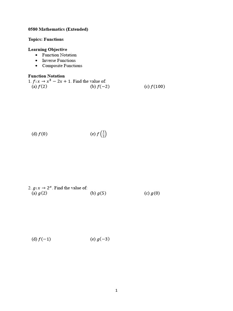 Functions | PDF Functions | PDF