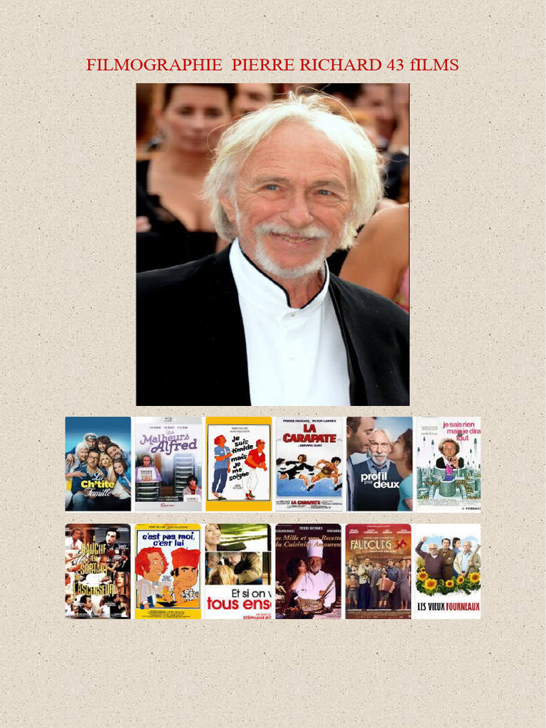 Filmographie de Pierre Richard : 43 films | PDF