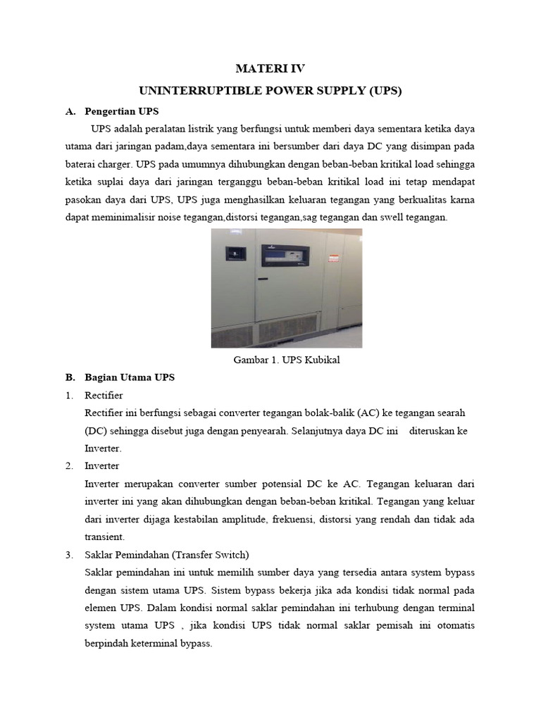 Materi IV Ups | PDF