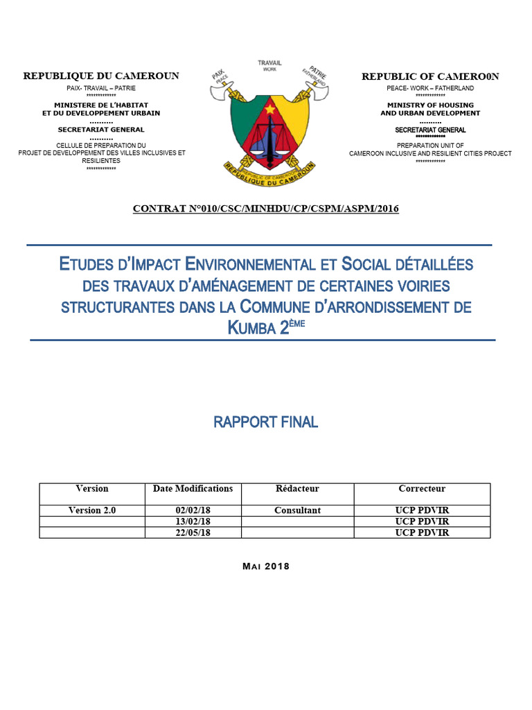 05 09 18 Eies Kumba Rapport Final | PDF