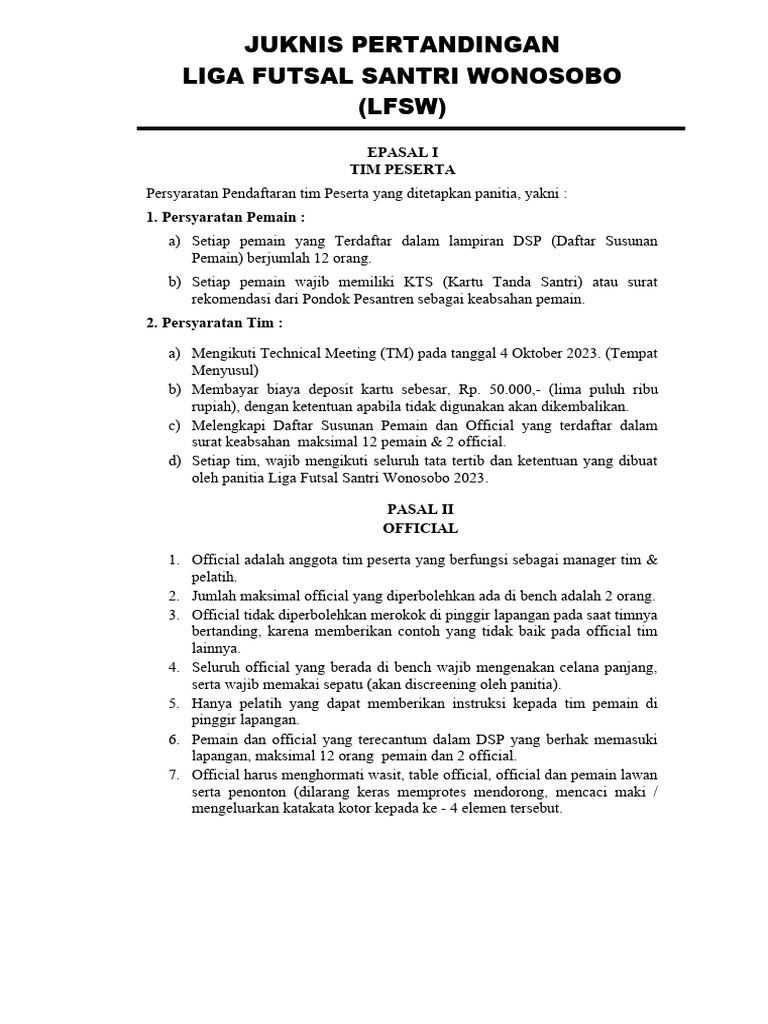 Juknis LFSW Salinan | PDF