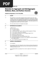 AASHTO Aggregate Size Specifications | PDF