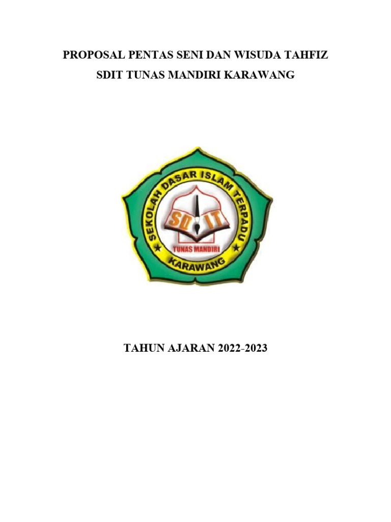 Proposal Pentas Seni Dan Wisuda Tahfiz | PDF