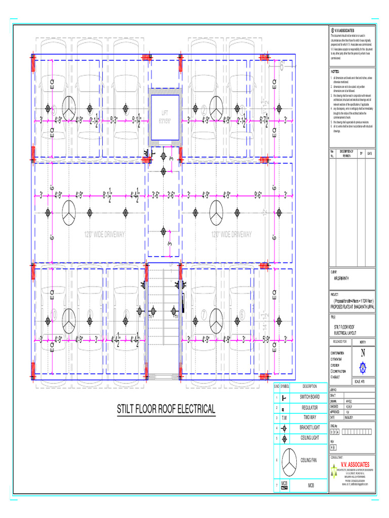 STILT ROOF ELECTRICAL LAYOUT FOR MR - SRIKANTH at UPPAL-30-03-201 | PDF