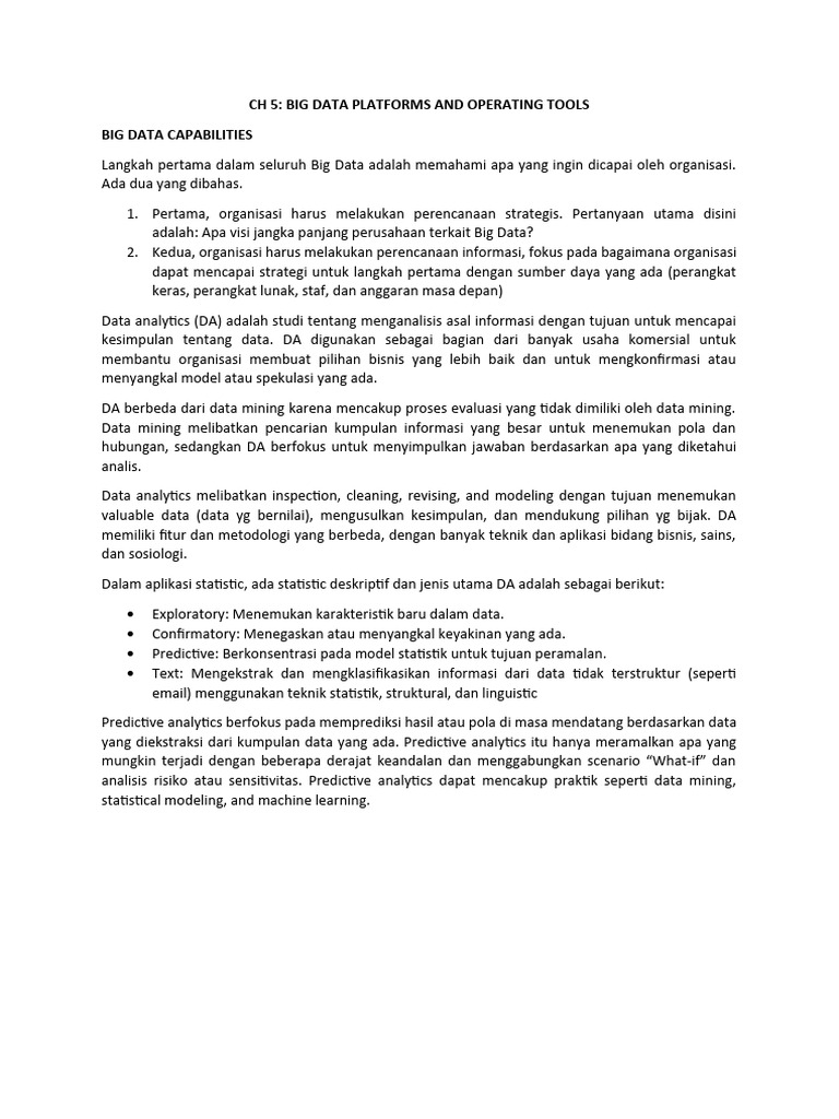 Resume Chapter 5 Data Analyst | PDF