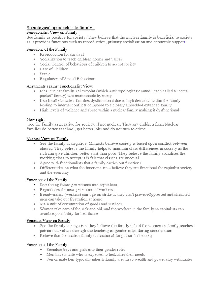 Sociology (Family) | PDF