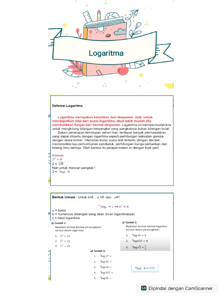 Materi Logaritma Pdf