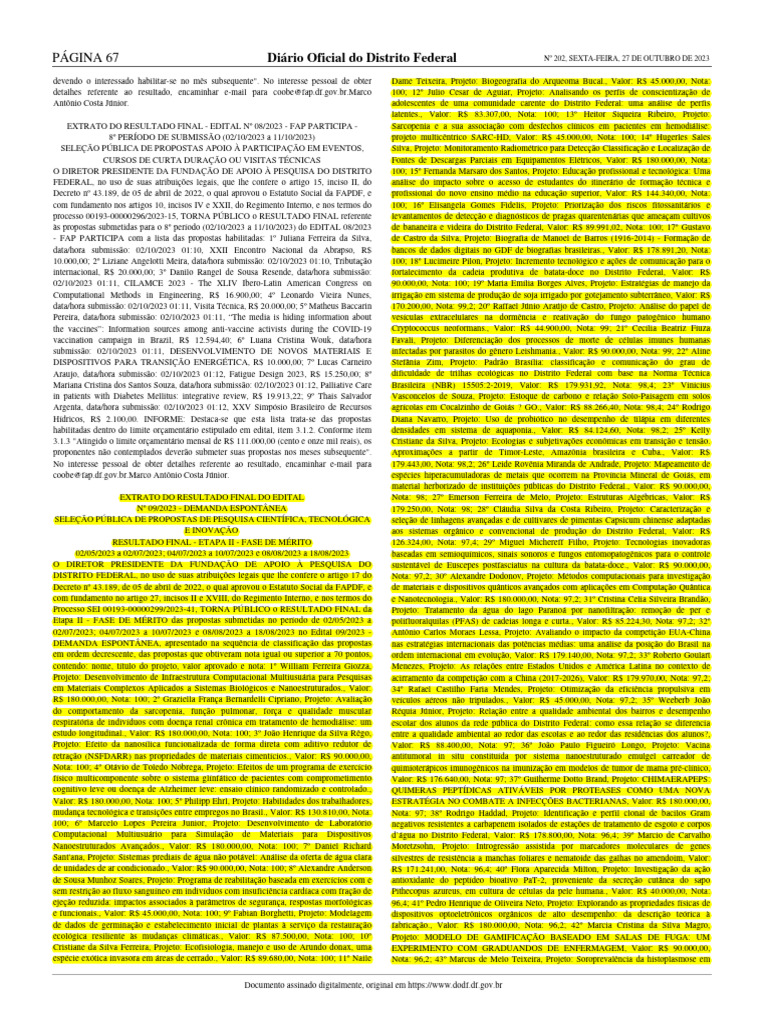 DODF - Demanda Espontanea | PDF | Empresa Startup | Microempresas e Empreendedores