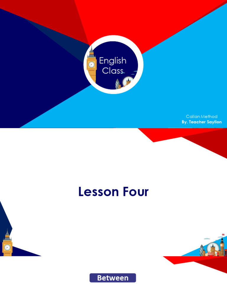 Callan Method - Book 1 - Lesson 4 | PDF