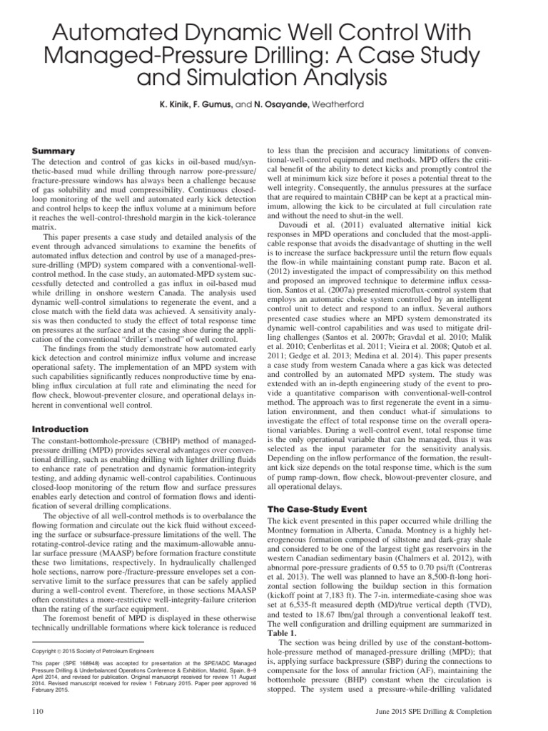 Well Control With MPD | PDF