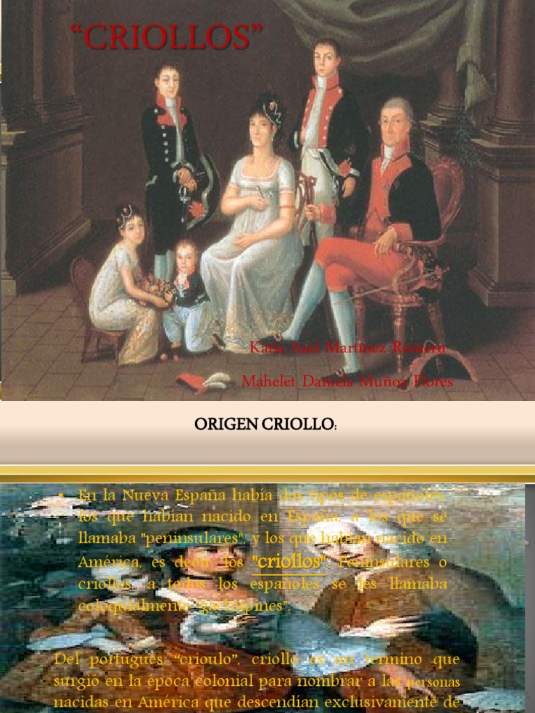 CRIOLLOS | PDF | Nueva españa | México