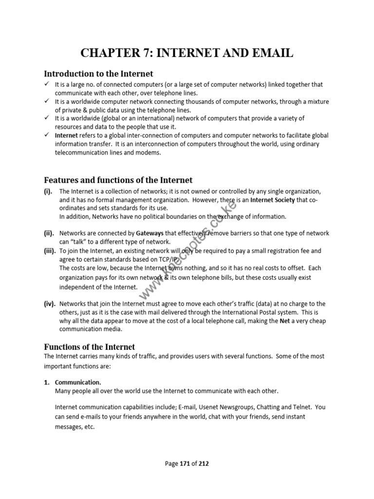 Internet and Email | PDF
