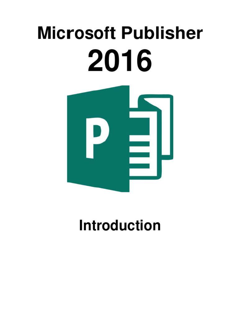 Microsoft Publisher 2016 | PDF