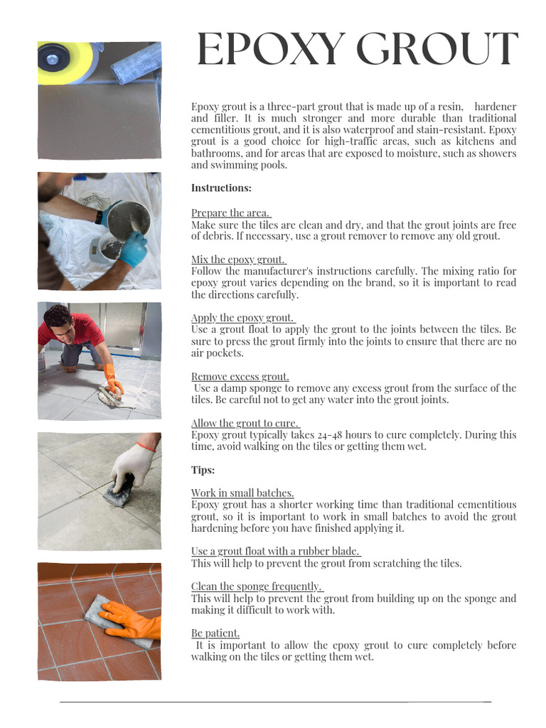 Epoxy Grout | PDF