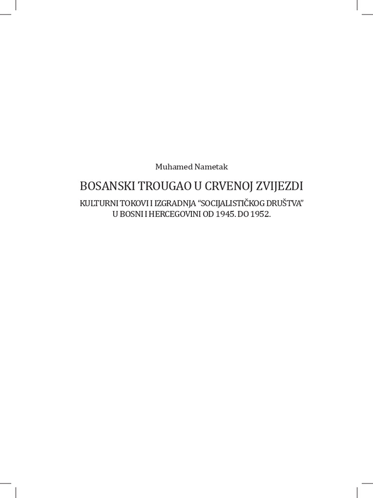 Muhamed Nametak - Bosanski Trougao | PDF
