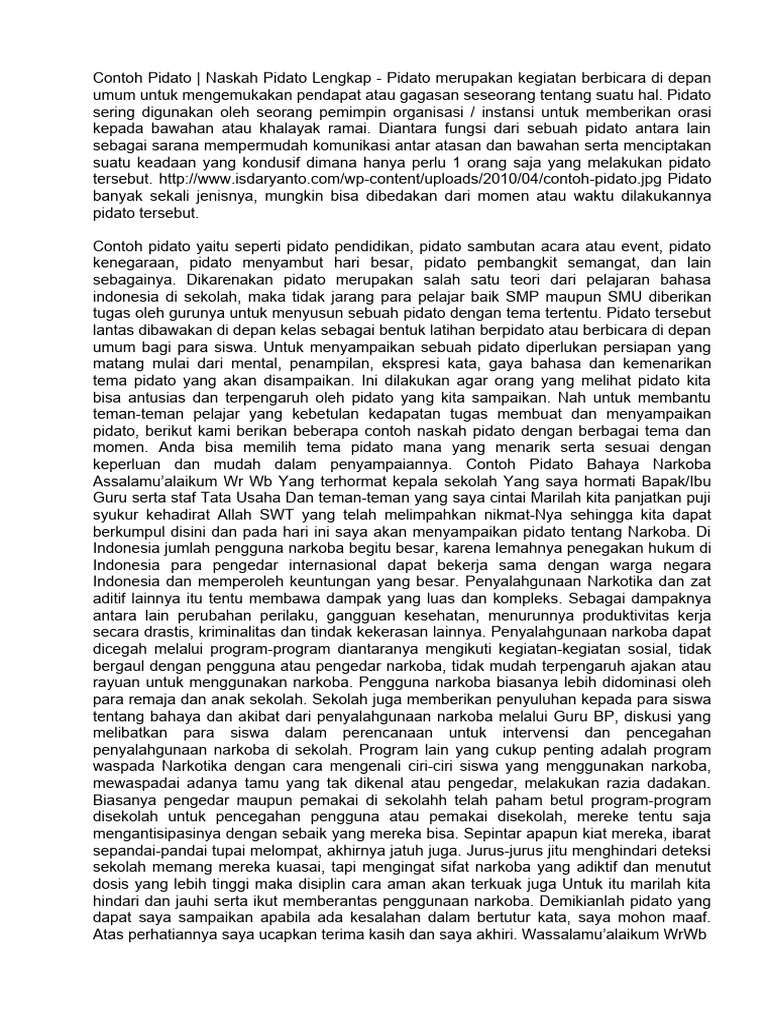 Contoh Pidato Pdf