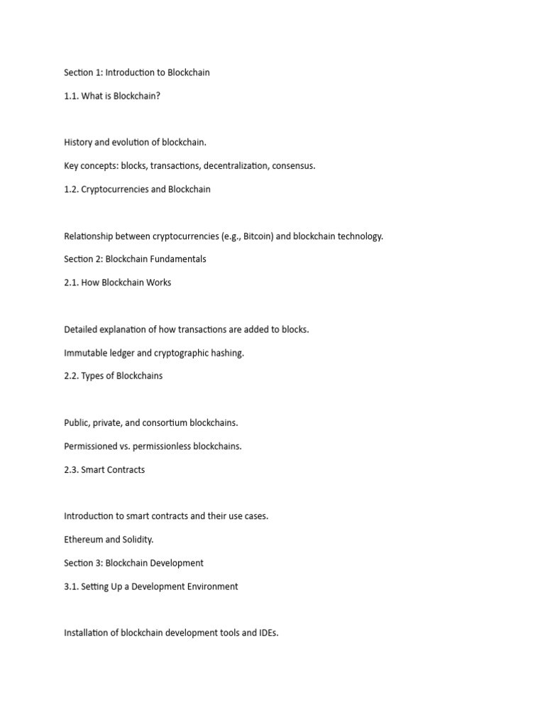 Blockchain Course Pdf Security Computer Security 