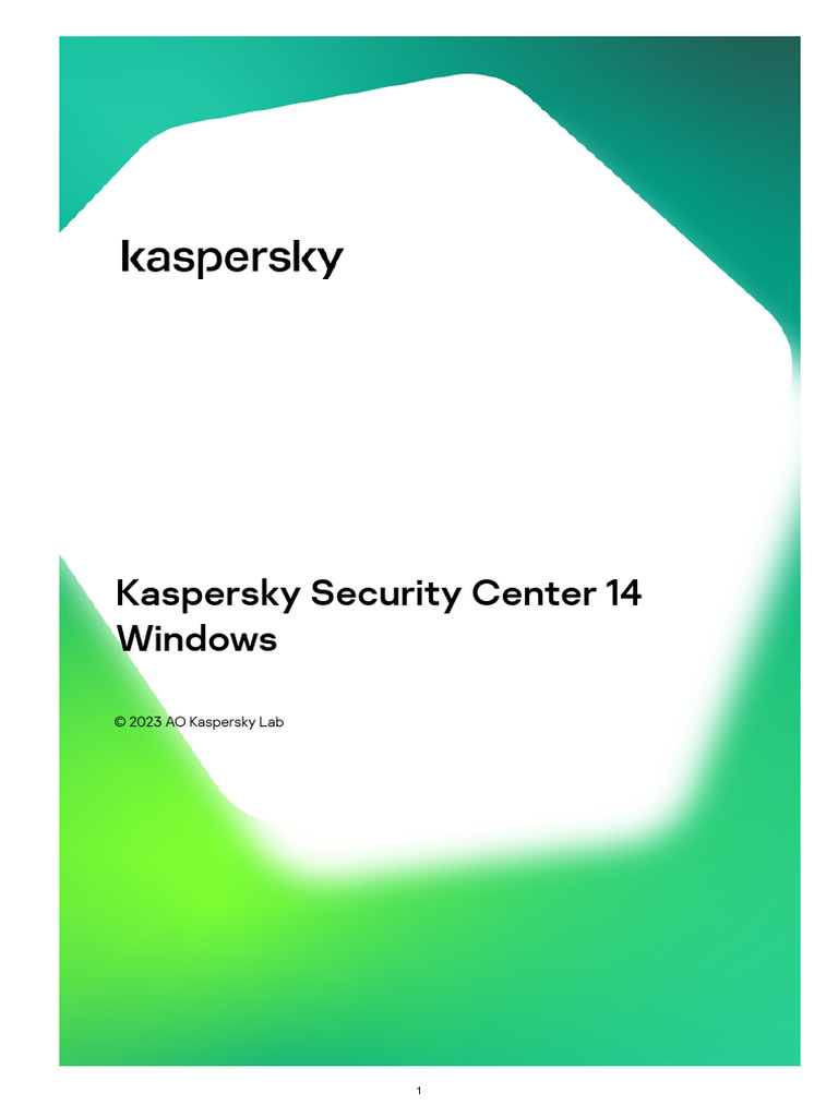 Kaspersky Security Center 14 Windows-English | PDF | Installation ...